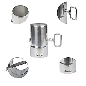 FIREHIKING Stove Pipe with Damper 2.36 inch Control Stainless Steel Chimney Pipe for Vent Smoke & Exhaust