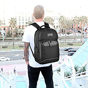 MZIPLINE Travel Backpack Bag - Smell Proof - Anti-Theft Business Laptop Backpack with Lock,Large Daypack Travel bags for College Men & Women (Black)