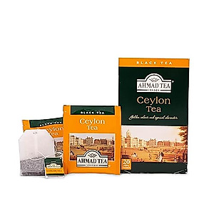 Ahmad Tea Black Tea, Ceylon Teabags, 20 ct (Pack of 6) - Caffeinated and Sugar-Free