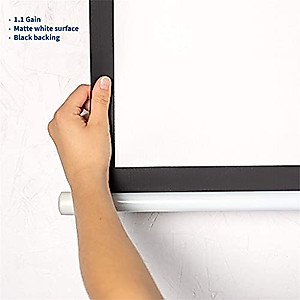 FZZDP Manual Pull Down Projector Screen 60 72 84 100 Inch 4:3 Widescreen Retractable Auto-Locking Portable Projection Screen ( Size : 100 inch )