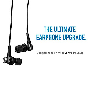 COMPLY Isolation Plus Replacement Noise Reducing Earbud Tips with WaxGuard for SONY MDR-XB50AP, XBA-Z5, MDR-EX1000, XBA-A2, MDR-EX1000, WI-1000X, WI-C-400, and More Earphones (S/M/L, 3 Pairs)