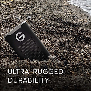 SanDisk Professional 4TB G-Drive SSD - Ultra-Rugged, IP67 Dust/Water Resistant, Portable External NVMe Solid State Drive, Up to 1,050 MB/s, USB 3.2 Gen 2 - SDPS11A-004T-GBANB