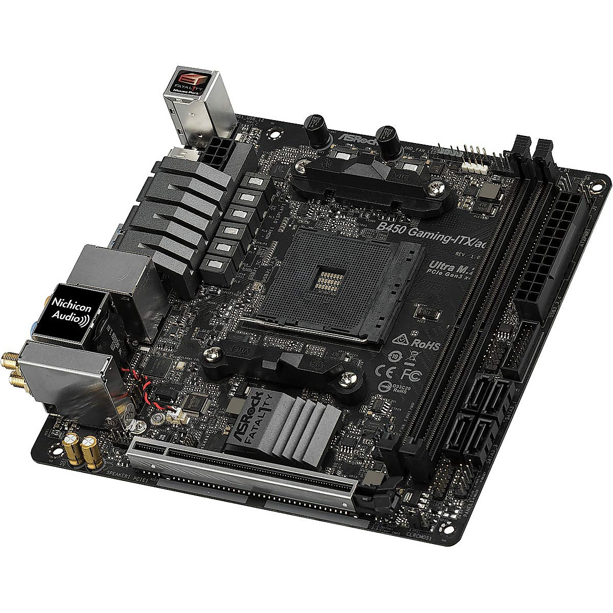 ASRock Mini-ITX Motherboard (B450 Gaming-ITX/AC)
