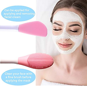 3 PCS Lip Scrub Brush Face Lip Scrubber Tool Face Lip Exfoliator Brush Silicone Lip Brush Exfoliating Lip Brush Lip Scrub Tool for Lips and Face