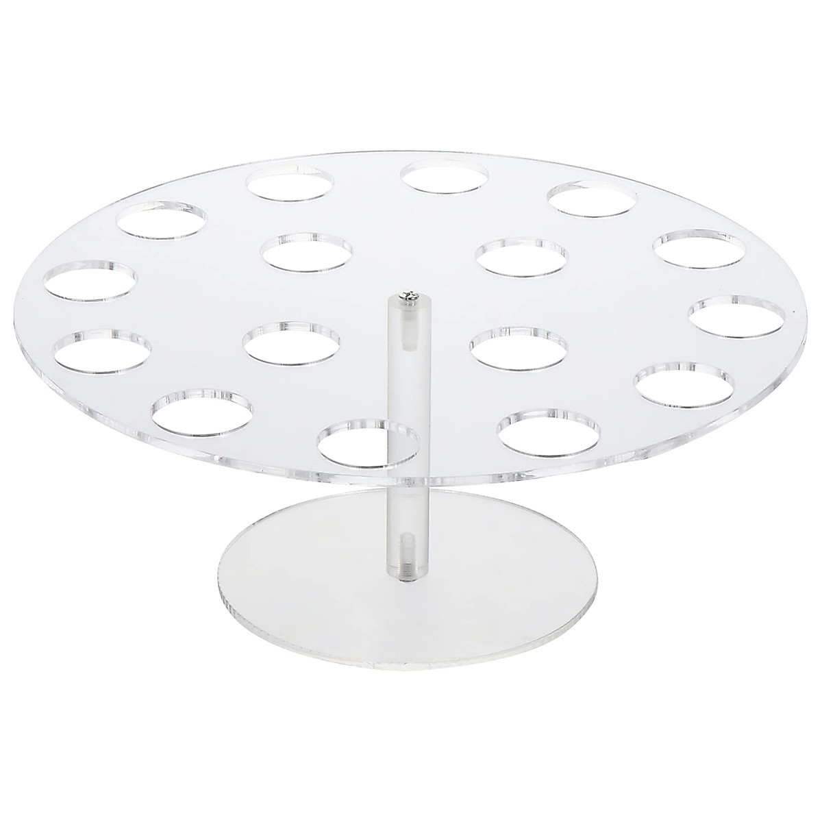 DOITOOL Pizza Accessories Cake Tray Ice Cream Cone Holder Clear Acrylic 16 Holes Ice Cream Stand Popsicle Holder Treats Holder Sushi Hand Roll Stand Pizza Accessories Cake Tray