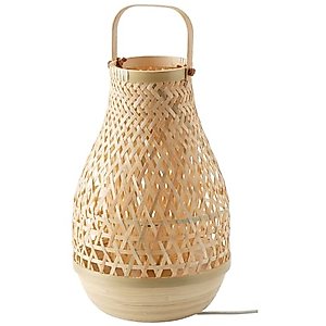 Ikea MISTERHULT 8.6 Wats 14" LED Bulb Bamboo Table Lamp