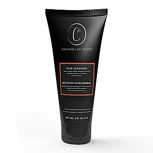 Controlled Chaos As Seen on Shark Tank 8 oz Hair Cleanser & Moisturizing Hair Conditioner Bundle Package - Ultra Stimulating Leave In Conditioner & Sulfate Free Scalp Cleanser for Men & Women