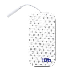 TENS Electrodes, Value Wired Replacement Pads for TENS Units, 40 TENS Unit Electrodes (2in x 4in, 40 Pack) Discount TENS Brand