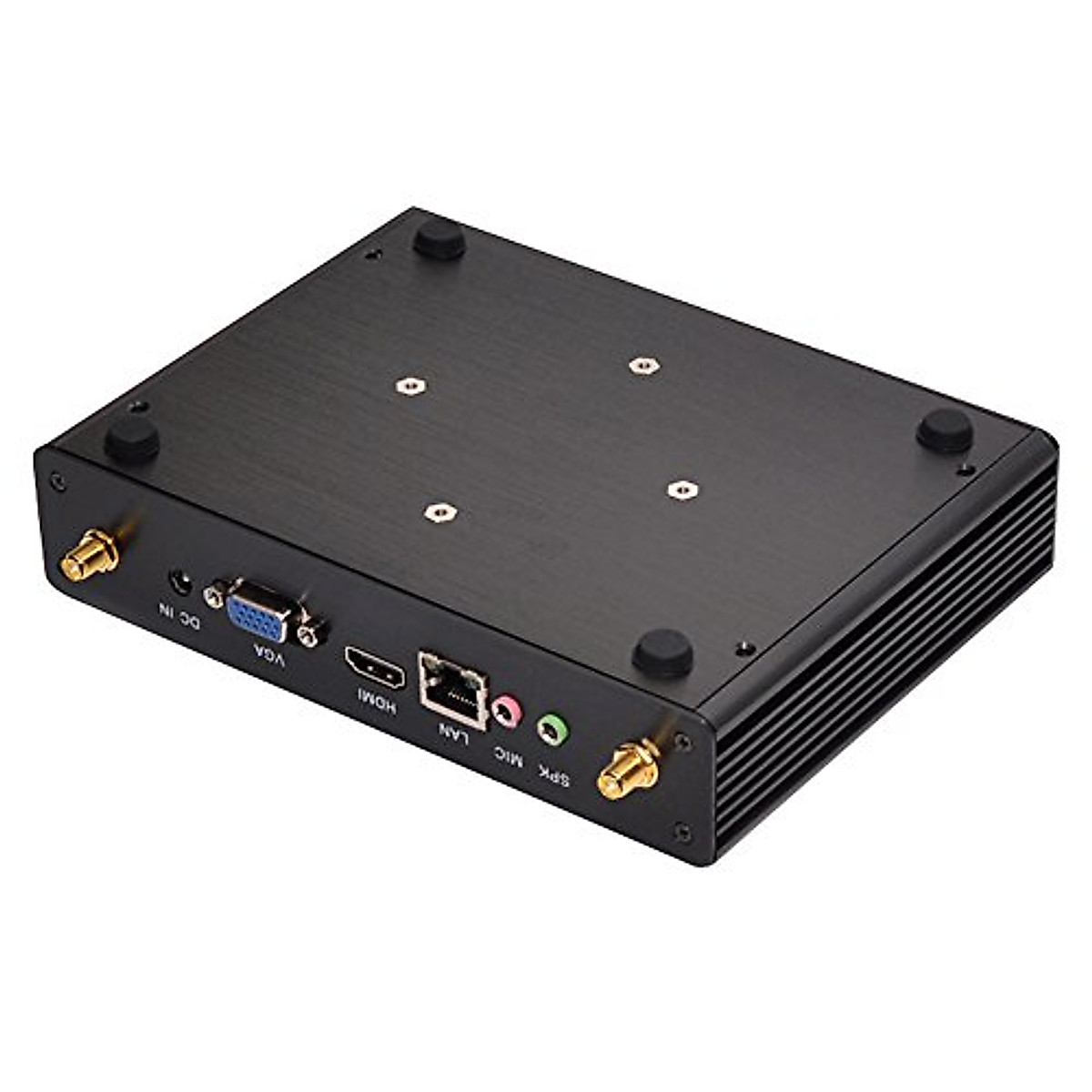HUNSN Fanless Mini PC, Desktop Computer, HTPC, Kodi Box, Intel Pentium 3825U 3695U, Windows 11 or Linux Ubuntu, BM05, VGA, HDMI, LAN, 4 x USB3.0, 2 x USB2.0, 8G RAM, 256G SSD