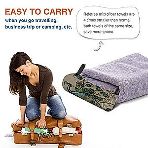 Moslion Quick Dry Hand Towel Beautiful Peacock Bath Hand Towel Decorative for Bathroom/Kitchen 15x31 Inch