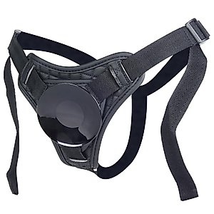 Strap On Dildo Strap Adjustable Universal Women Lesbian Sex Toy, PU Suction Cup Wear Leather Pants for Couple, O-Ring Strapon Compatible Seat Belt Harness Sexual Stuff Pegging Toys up 63" Waist