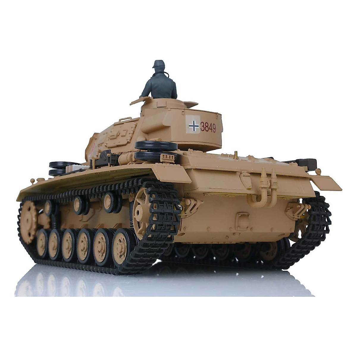 TOUCAN RC HOBBY Heng Long Tk7.0 1/16 Remote Control Tank Ir Bb Shoots Military Armored Car Smoke Effect (3849 Plastic Version)