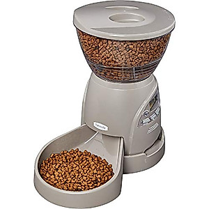 Petmate Portion Right Programmable Dog and Cat Feeder 2 Sizes Brushed Nickel