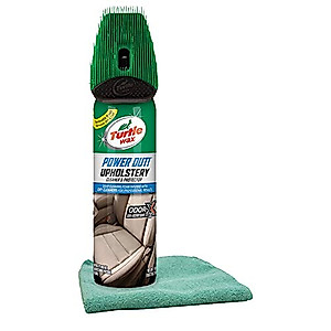 Turtle Wax Power Out Upholstery Cleaner (18 oz) Bundle With Microfiber Cloth (2 Items)