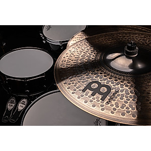Meinl Cymbals Pure Alloy Custom 18" Medium Crash Cymbal — Made in Germany — Smoked Bronze Finish, 2-Year Warranty (PAC18MC)