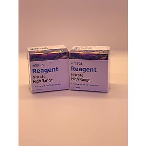 Hanna Instruments HI782-25 Marine Nitrate High Range Checker Reagents Set of 2 (Total of 50 Tests)