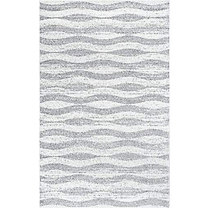 nuLOOM Tristan Contemporary Waves Area Rug, 5' x 8', Grey