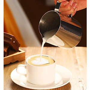 Nicunom 50oz Milk Frothing Pitcher, Stainless Steel Coffee Tools Cup Steaming Pitchers with Decorating Art Pen, Milk Coffee Cappuccino Latte Art Milk Jug Cup for Espresso Machines Latte Art