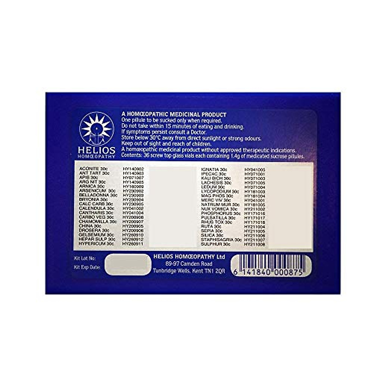 Helios Homeopathy 36 Homeopathic Remedy Deluxe Family Kit