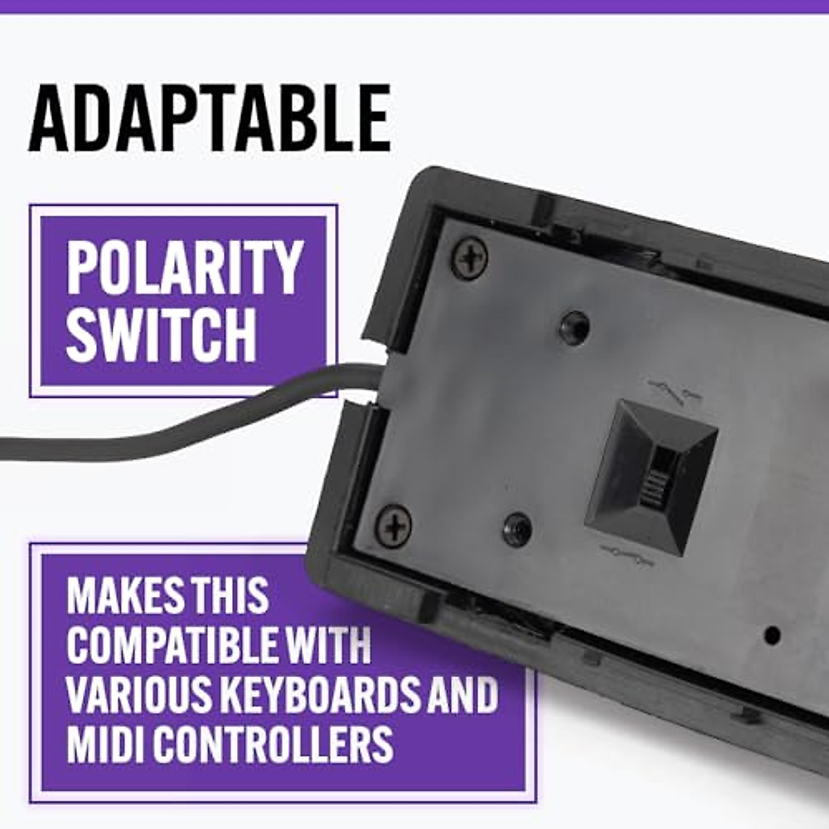 On-Stage KSP100 Universal Sustain Keyboard Pedal, Black