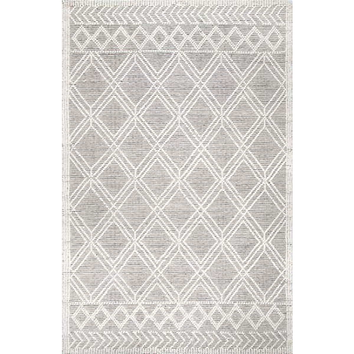 nuLOOM Natti Contemporary Trellis Area Rug, 7' 6" x 9' 6", Beige