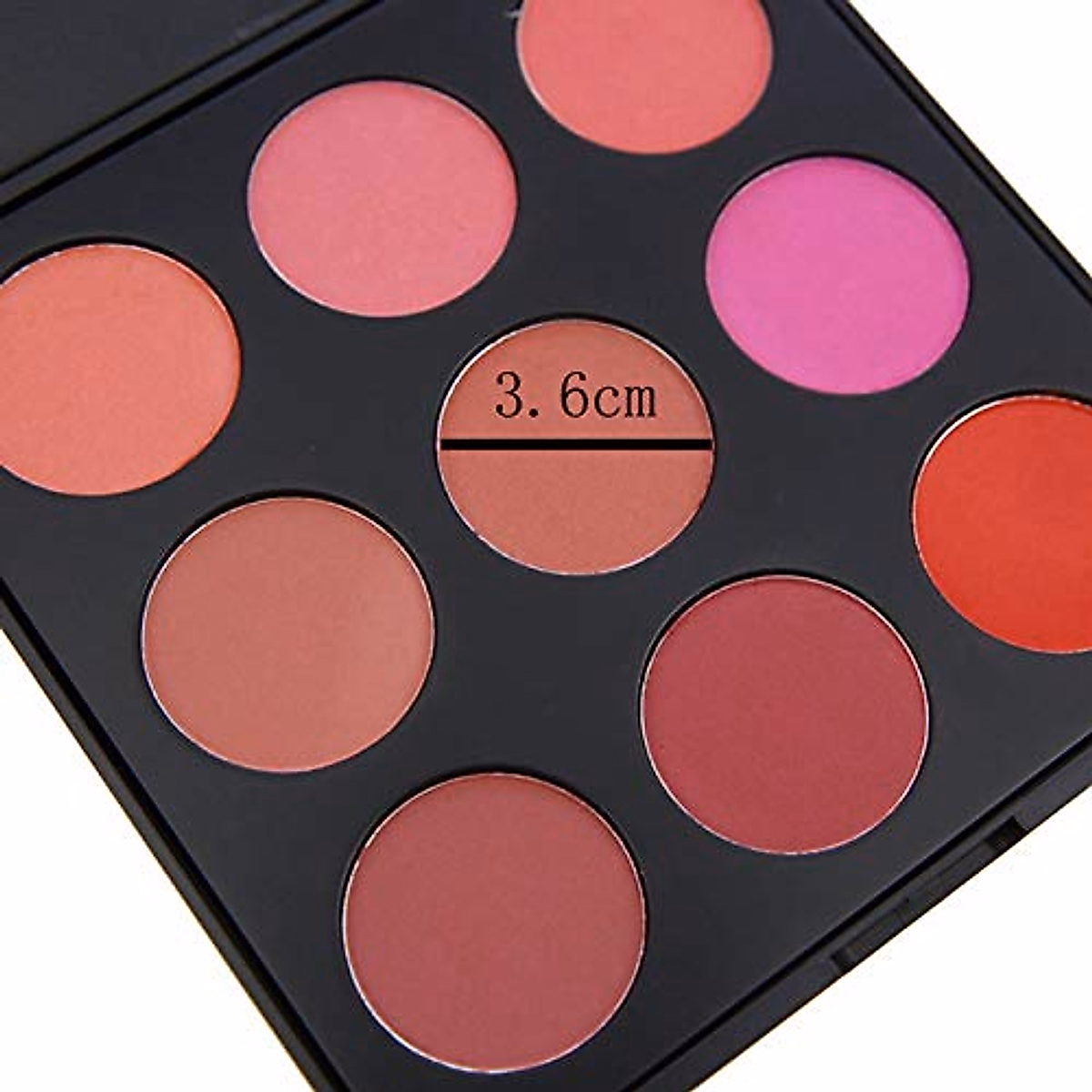Blusher Palette, Vodisa 9 Color Natural Make Up Blushing Set Face Sheer Matte Mineral Blush Kit, Cheek Base Foundation Pressed Powder Pallet Professional Facial Beauty Cosmetic Makeup Blush (1)