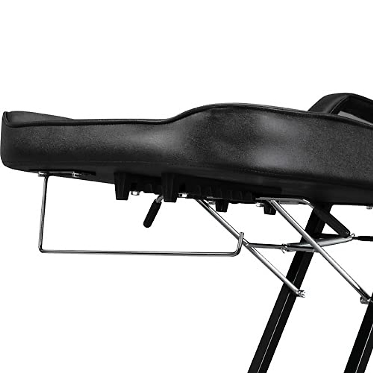 OmySalon Massage Salon Tattoo Chair Esthetician Bed with Hydraulic Stool,Multi-Purpose 3-Section Facial Bed Table, Adjustable Beauty Barber Spa Beauty Equipment, Black