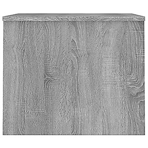QJBSAVVA Coffee Table Gray Sonoma 31.5"x19.9"x16.3" Engineered Wood,Nightstand Industrial Tables Side Tables Sofa Table Suitable for Meeting Rooms, Reception Rooms, Offices