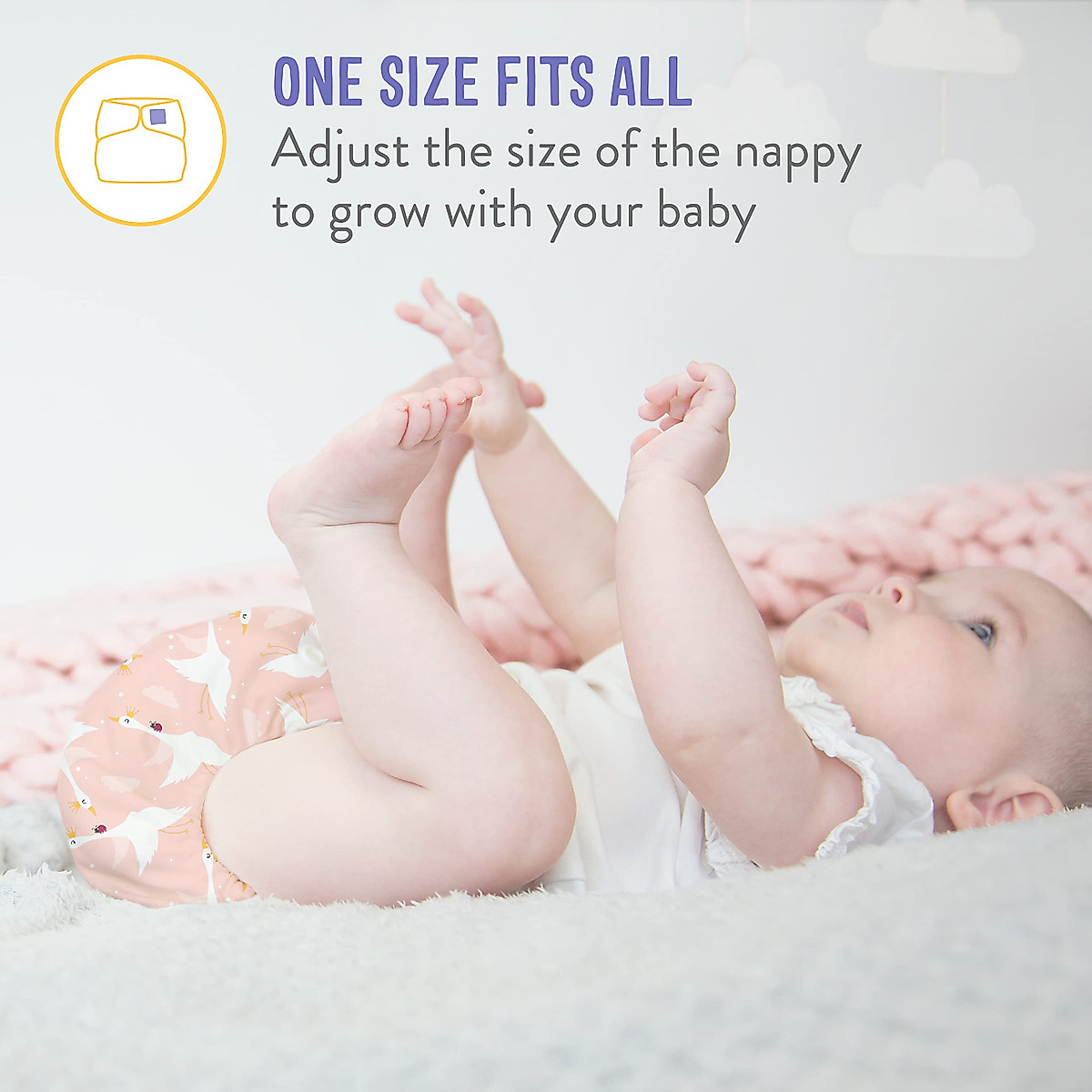 Bambino Mio, miosolo Cloth Diaper Set, Favorites 6 Count (Pack of 1)