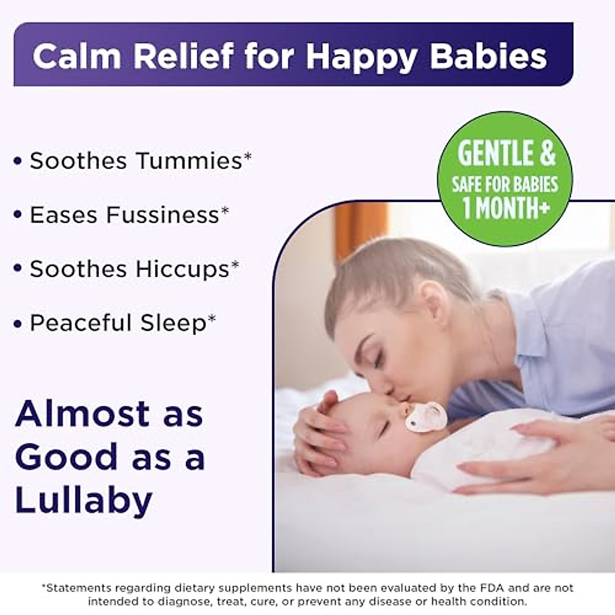 Wellements Organic Nighttime Gripe Water for Babies 1 Month+ (4 Fl Oz) - Baby Gripe Water for Bedtime Relief Gas, Colic & Fussiness - Herbs Promote a Peaceful Night’s Sleep - USDA Certified & Non GMO