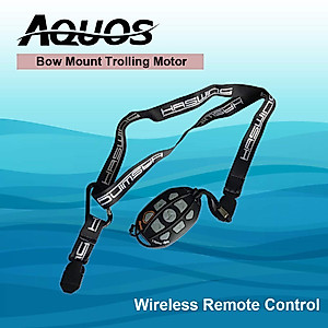 AQUOS Haswing Bow Mount Trolling Motor Remote Control for 12V 55LBS or 24V 80LBS Trolling Motor