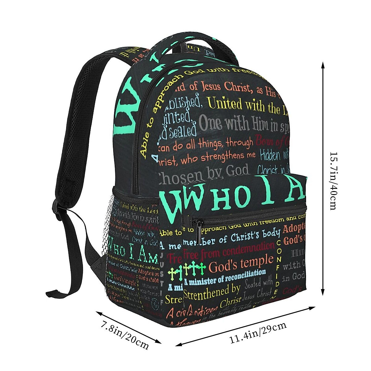 Inspirational Bible Scripture Backpack Christian Book Bags for Boys Girls Elementary School Bags Back to School Gift Bookbag 2nd 3rd 4th 5th 6th Grade