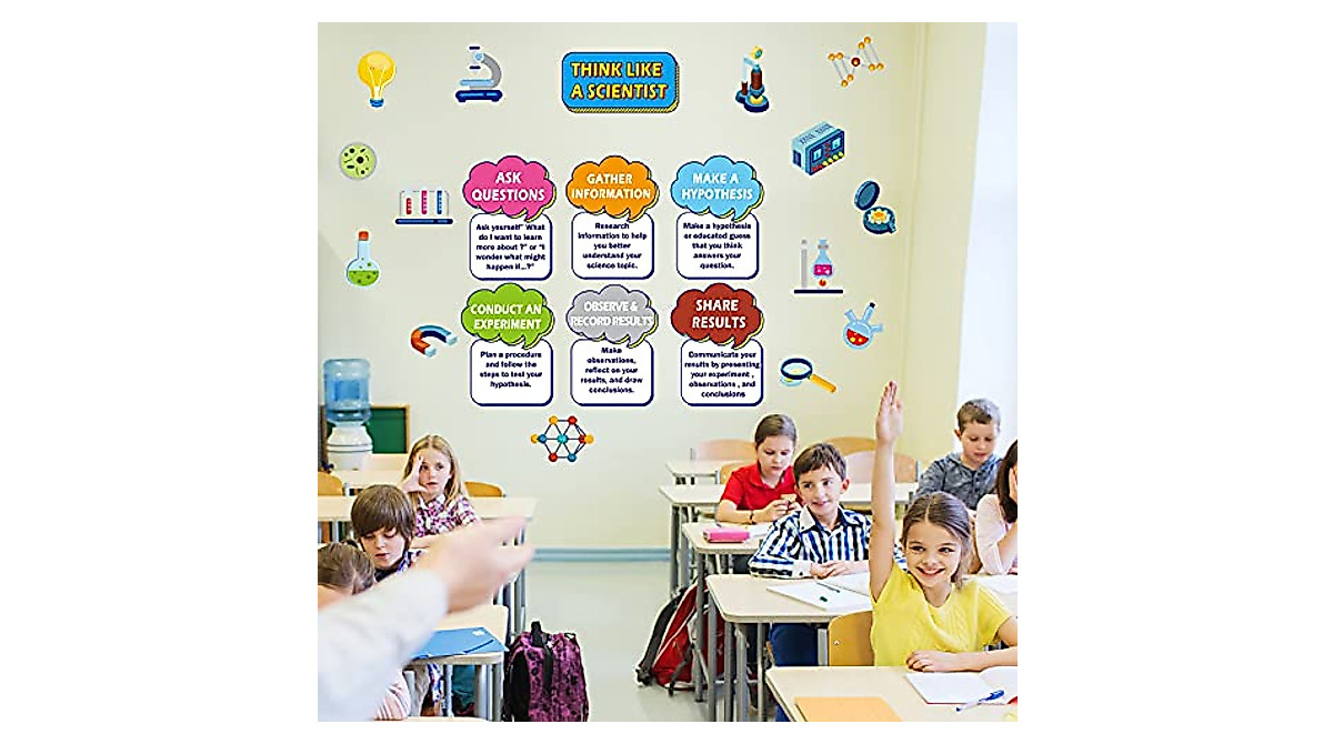 27PCS Think Like a Scientist Bulletin Board Set