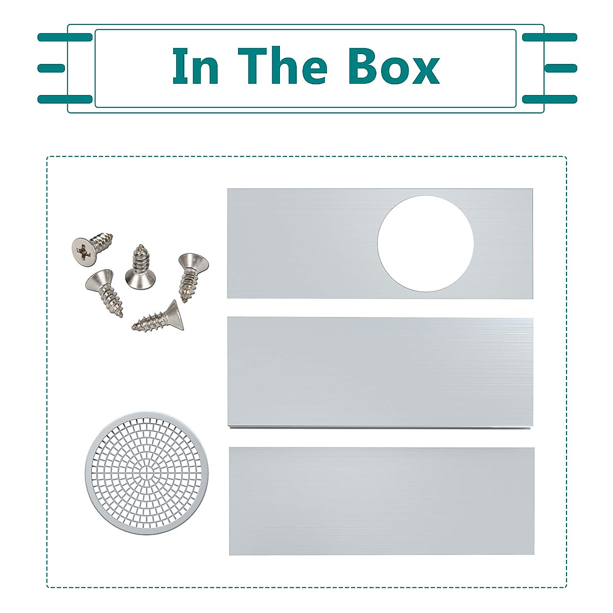 Daisypower Portable Air Conditioner Window Kit,Adjustable Window Vent Kit for Sliding Window,Portable Air Conditioner Replacement AC Window Kit for 5.9 Inch Exhaust Hose,Up to 47 Inch Window Seal Kit