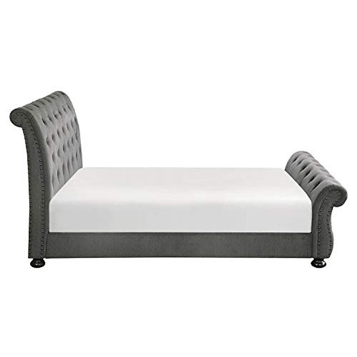 Lexicon Corbin Upholstered Sleigh Bed, Cal King, Gray