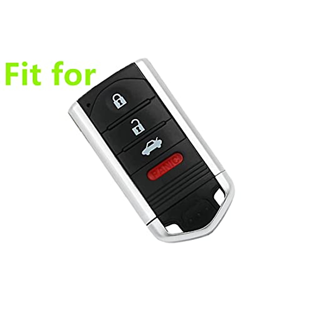 Smart Key Fob Covers Case Protector Keyless Remote Holder for Acura MDX TL TLX ZDX RDX TSX RL ZD IL M3N5WY8145 (Not fit Engine Hold FOB) Black OEM Part Number 267F-5WY8145