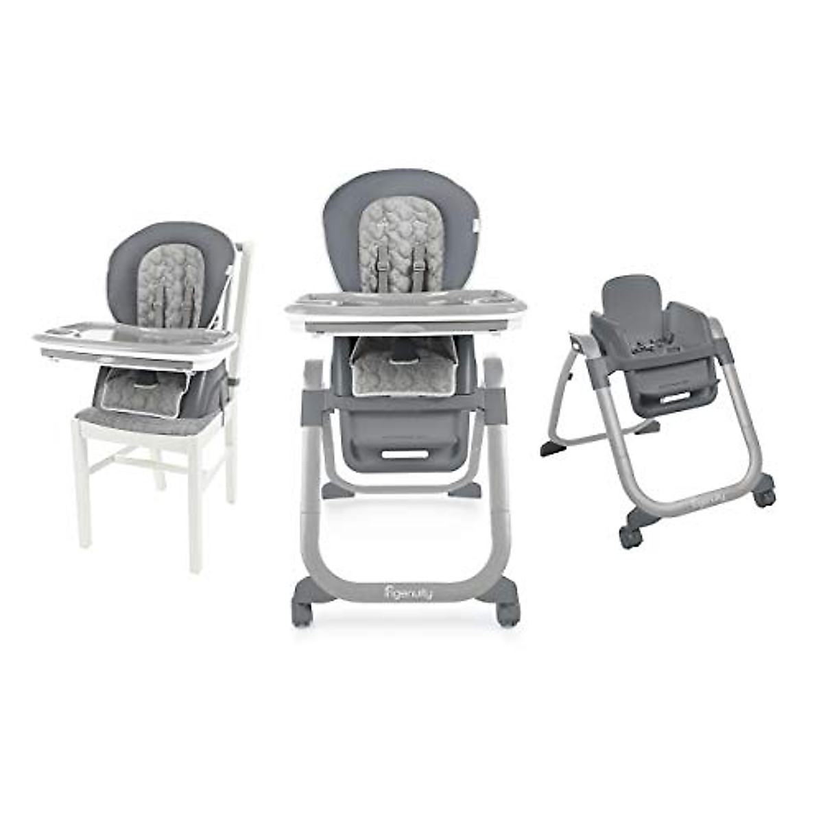 Ingenuity SmartServe 4-in-1 High Chair with Swing Out Tray – Connolly – High Chair, Toddler Chair, and Booster