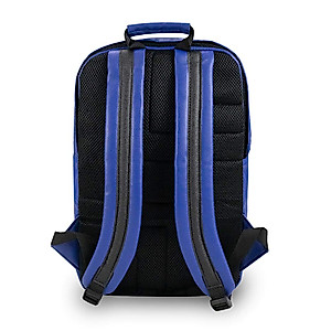 Skunk Backpack Urban - Smell Proof - Weather Resistant - NOW WITH COMBO LOCK (Blue/Brown Leather)