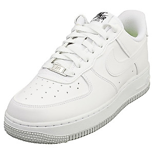 Nike Women's Low-Top Sneakers, White Black Metallic Silver, 7