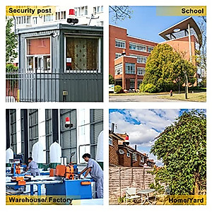 YMJOINMX Alarm Siren 110volt Siren Alarm Strobe Light Security Siren Horn Alarm Emergency Warning Flashing Light for Outdoor Home Garage Door Partying Loud 120db Siren Strobe Alarm