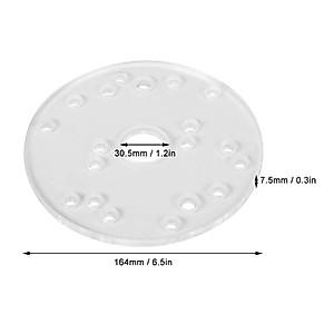 Universal Router Base Plate Compatible with Ryobi, Woodworking Auxiliary Tool with Centering Pin Screws