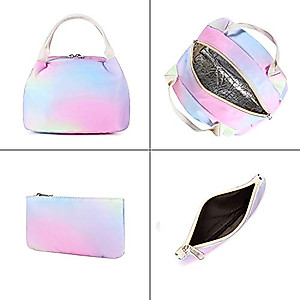 Pawsky Teen Girls School Backpack Kids Bookbag Set Water Resistant Laptop Backpack Casual Daypacks with Lunch Bag and Pencil Case