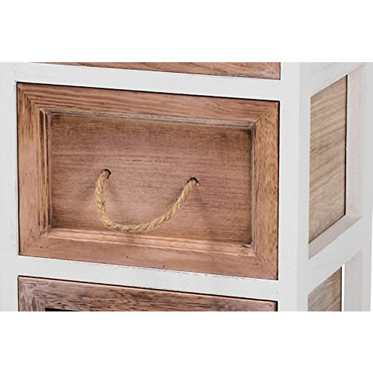 Baxton Studio Palta Modern and Contemporary Two-Tone White and Oak Brown Finished Wood 3-Drawer Storage Unit