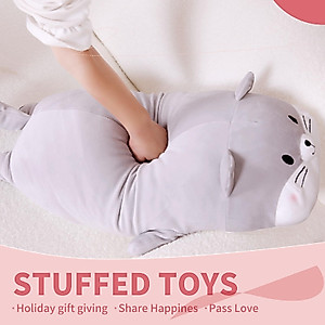 FFxiong 20" Shiba Inu Stuffed Animal Pillow Large Kawaii Anime Corgi Plushies Soft Hugging Body Pillow Cute Big Fat Plush Toy Dog Gift for Boy Girl Kids Christmas Birthday Valentines