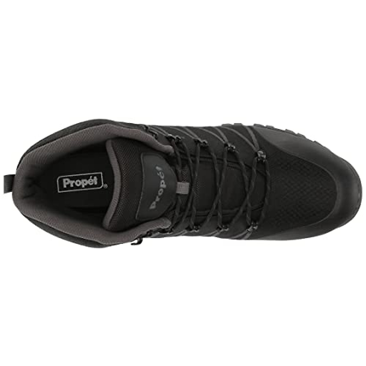 Propét Men's Traverse Waterproof Hiking Boots, Black/Grey, 9 Wide US