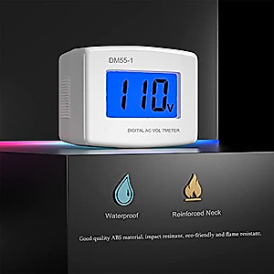 Plug in Voltage Meter, Eversame AC 80-300V LCD Digital RV Voltage Meter, AC 110 220V Voltage Panel Power Volt Test Monitor Gauge Meter for Household Plug into Outlet to Measure Voltage (3 Pack)