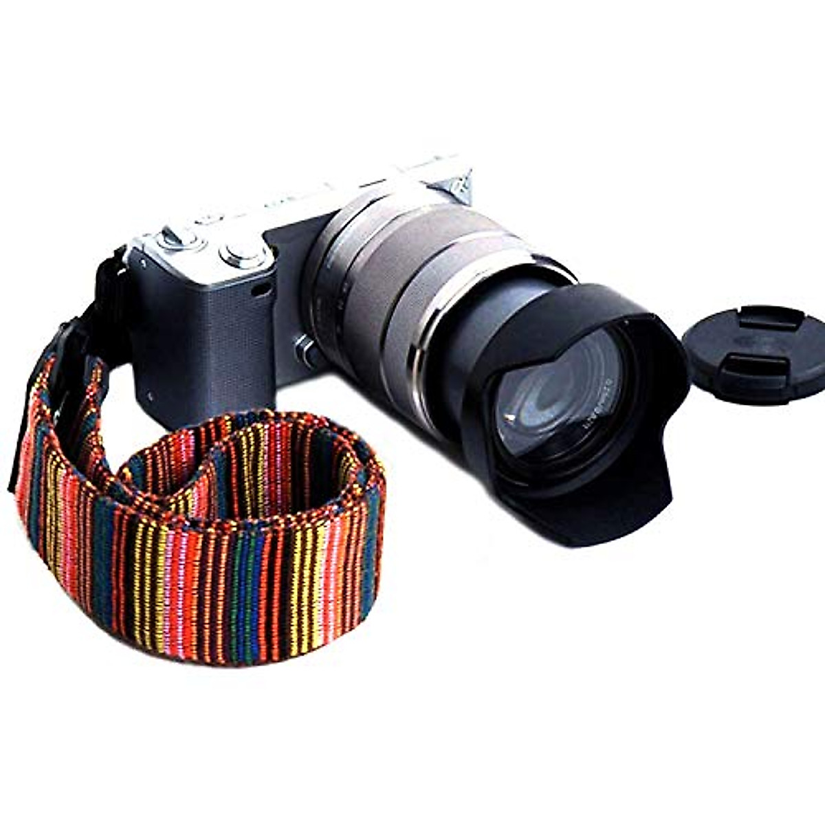 WANBY Camera Strap Canvas Multicolor Neck Shoulder Camera Strap with Quick Release Buckles for DSLR SLR