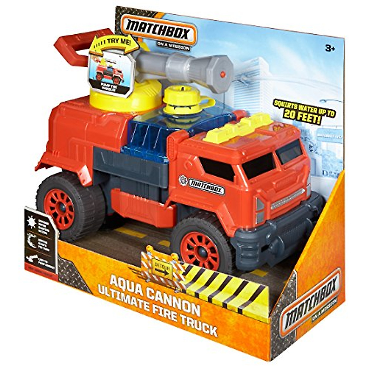 Matchbox Aqua Cannon Fire Truck Rig