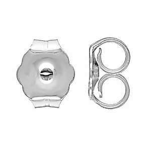 Ritastephens 14K Yellow, Rose Pink, or White Gold Butterfly Earring Backs (Small, Regular)