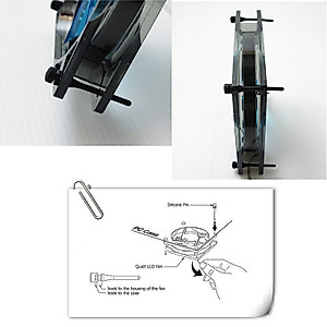Honbay 20PCS PC Case Fan Soft Silicone Anti Noise Reducing Vibration Screws Fan Rivet for PC Case Fan or CPU Fan